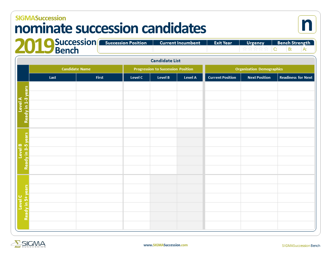 Using the Succession Bench to Promote Diversity | SIGMA Assessment Systems
