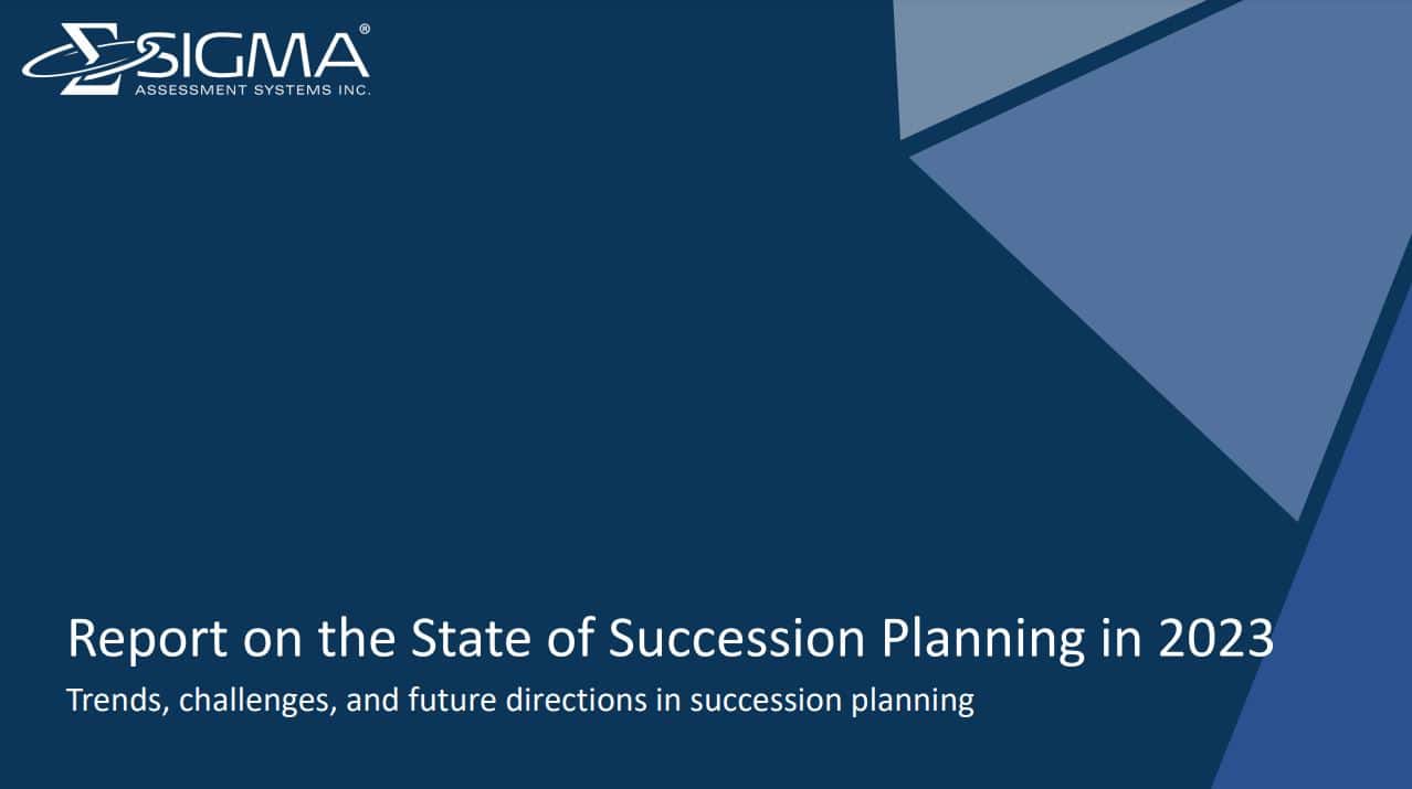 State of Succession Planning | SIGMA Assessment Systems